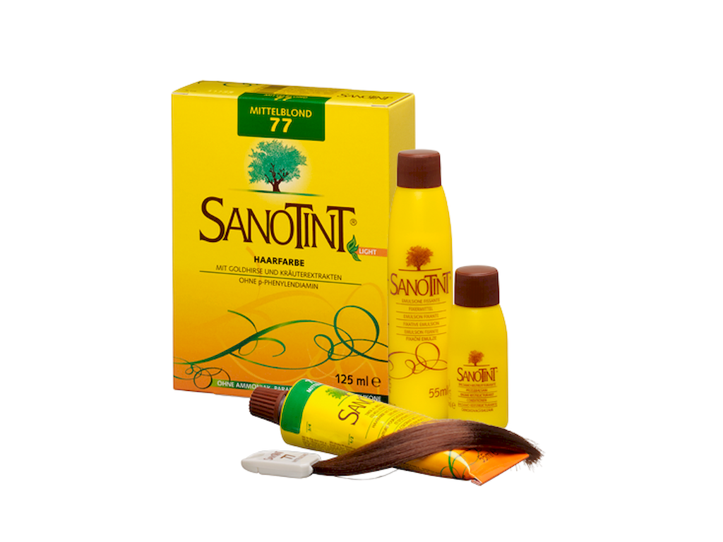 SANOTINT light Haarfarbe - 77 Mittelblond – Kräuterhaus Klocke