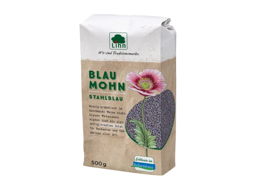 Lihn Blaumohn (500g) – Kräuterhaus Klocke