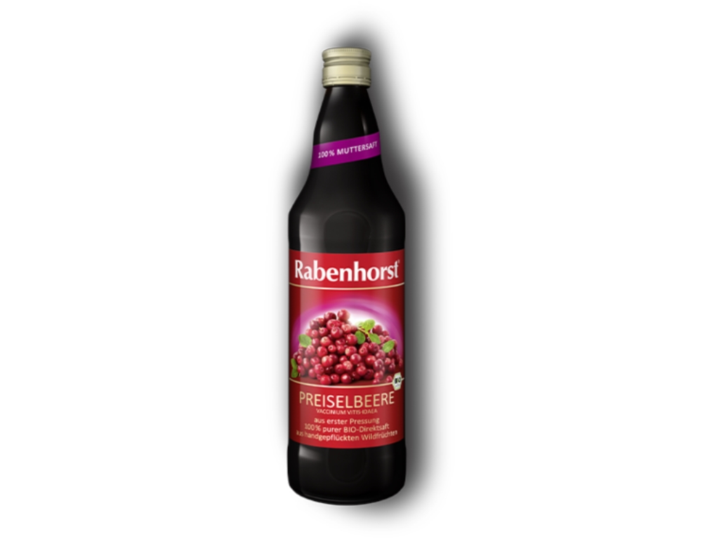 Rabenhorst Preiselbeersaft bio (750ml) – Kräuterhaus Klocke